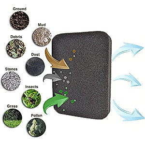 HQRP 2-Pack Foam Cleaner Element compatible with Honda EM3000, EM3500, EM3800, EM4000, EM5000, EM6000, EM6500, EMS4000, EMS4500 Series Generators