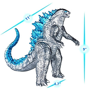 JAYKENIXO New Silver Dragon Movie Action Figure - Dragon Monster Toy Size 7’’ Carry Bag Included