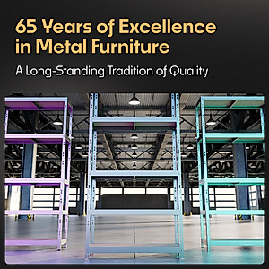 Metalkas Storage Shelves: 5 Storage Shelves Heavy Duty w/ 2,200 lb Total Load Capacity, 440 per Storage Shelf, 71x35x16 Perfect Solution for Your Storage Needs, Adjustable Shelving Unit