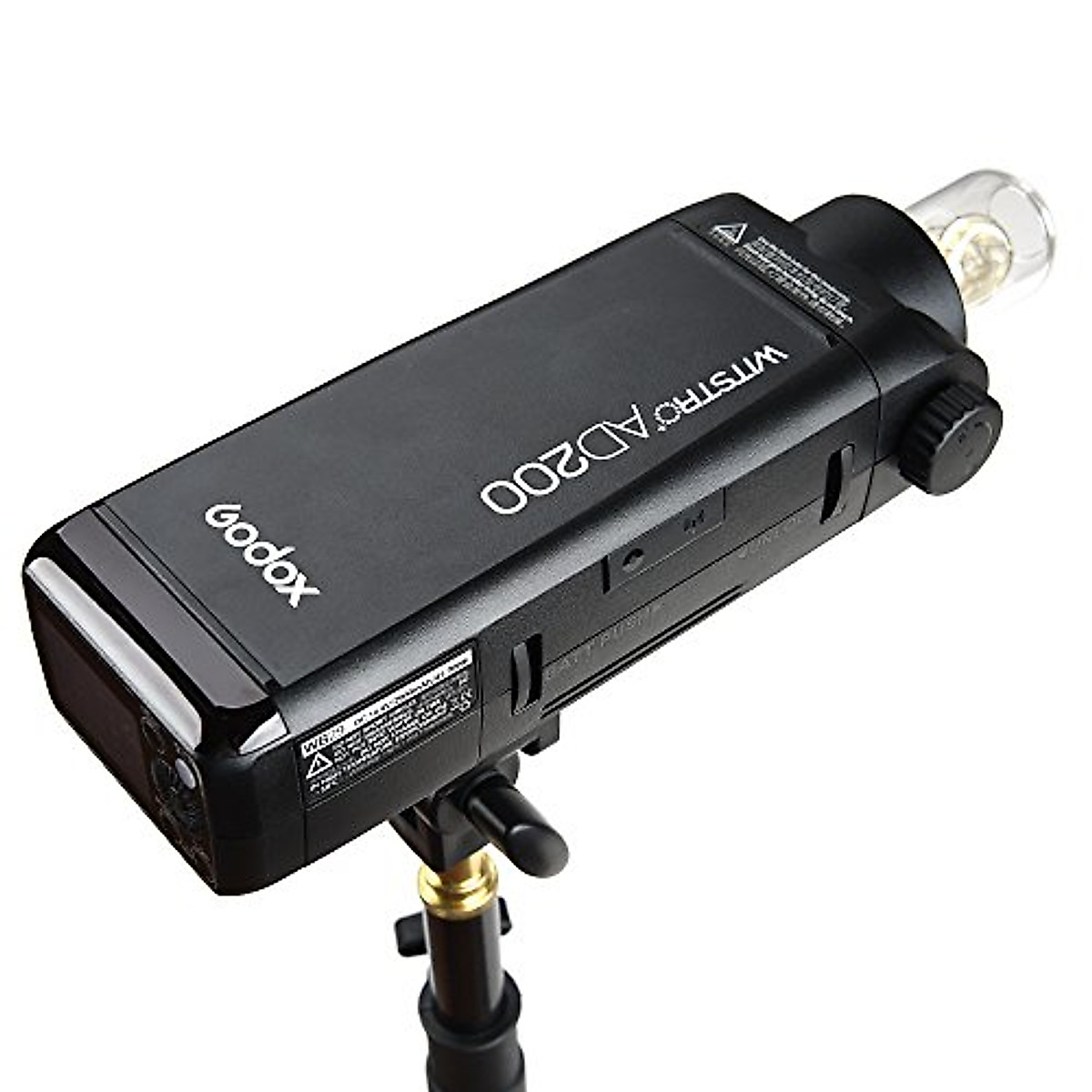 Godox AD200 200Ws 2.4G TTL Speedlite Flash Strobe 1/8000 HSS Monolight with 2900mAh Lithium Battery and Bare Bulb Flash Head to Provide 500 Full Power Flashes Recycle in 0.01-2.1 Second