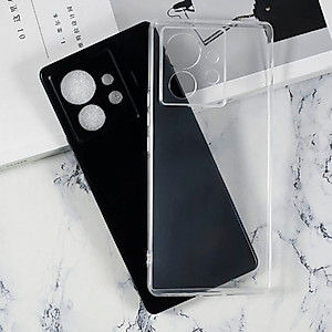 for Infinix Zero Ultra 5G X6820 Case, Soft TPU Back Cover Shockproof Silicone Bumper Anti-Fingerprints Full-Body Protective Case Cover for Infinix Zero Ultra 5G X6820 (6.80 Inch) (Transparent)