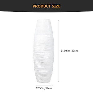 Uonlytech 3pcs Paper Floor Lampshade Light Accents: Nordic Floor Lamp Shade Japanese Style Standing Lamps for Living Room Floor Lamp Cover, 130X32X32cm