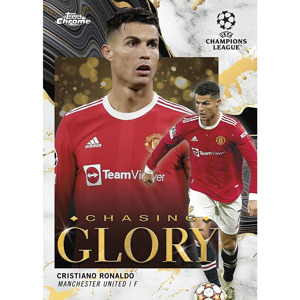 2021-22 Topps UEFA Champions League Chrome Soccer Hobby Box (18 Packs/4 Cards: 1 Auto)