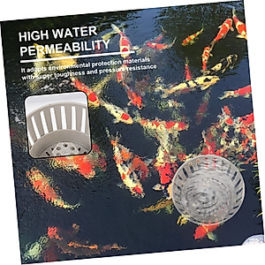 FONDOTIN 1 Pc Filter roof Drain Strainer Drain Pipe Fittings filtro para pecera Pool Sink Strainer Plastic Fish Bowl Pond Drain Cover Plastic Aquarium Skimmer abs Fish Tank Basket White