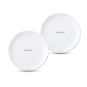 EnGenius Technologies Wi-Fi 5 Outdoor AC867 5Ghz Wireless Access Point/Client Bridge, Long Range, PTP/PTMP, IP55, 26dBm Transmit Power with 19dBi Directional Antennas, GigE Port (EnStation5-AC Kit)