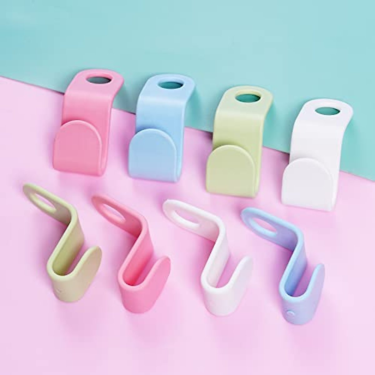 48Pcs Clothes Hanger Connector Hooks, Cascading Hangers Hooks Space Saving Organizer for Closet, 4 Colors
