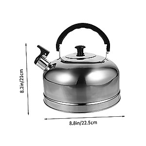 Abaodam 2pcs sound pot glass coffee pot indoor heater glass coffee maker coffee percolator electric tea pots for stove gas stove tea kettle Thicken Water Kettle Boil Water Kettle handle