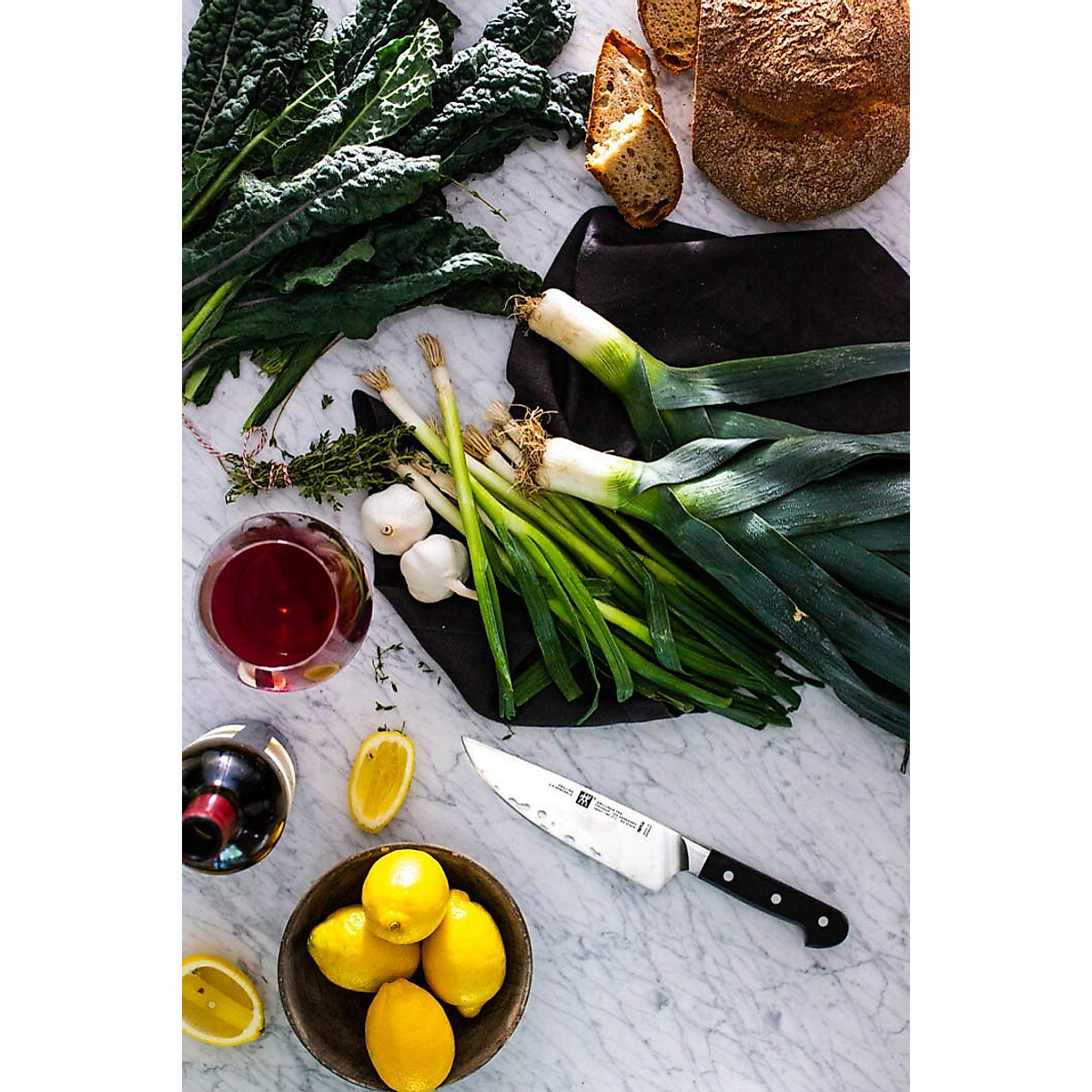 ZWILLING J.A. Henckels 38401-183 Chef's Knife, 7", Black/Stainless Steel