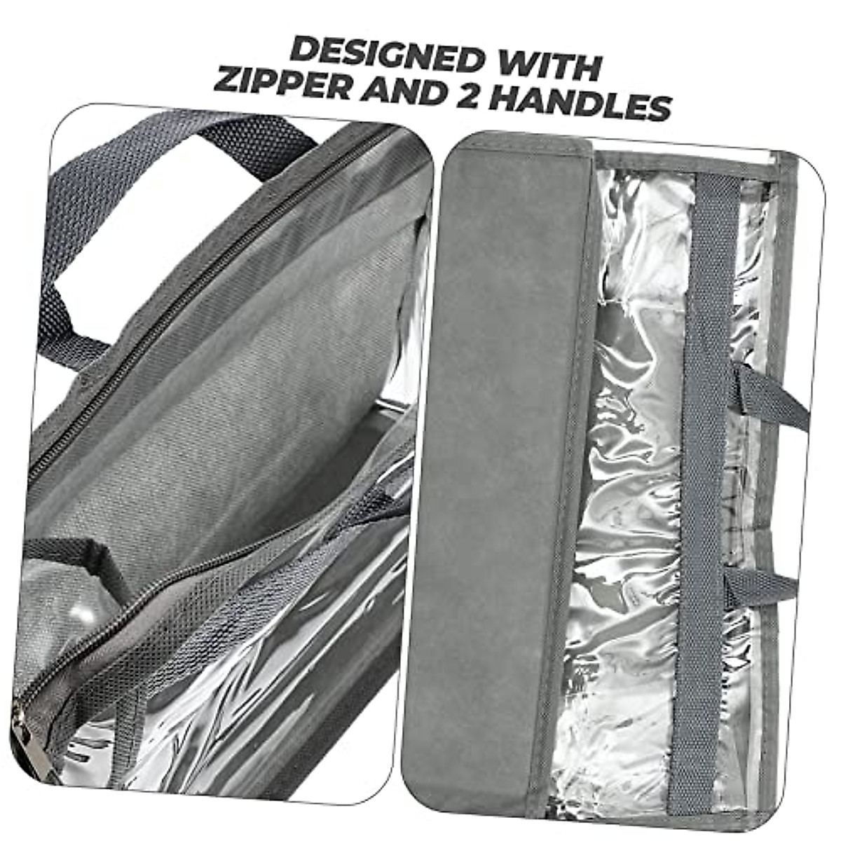 Cabilock 15 Pcs Bag Hanging Bag Hanging Storage Bag Clear Storage Bag House Kits Hanging Storage Pockets Proof Bag Organizer Purse Bag Closet Handbag Organizers Purse Storage Seal