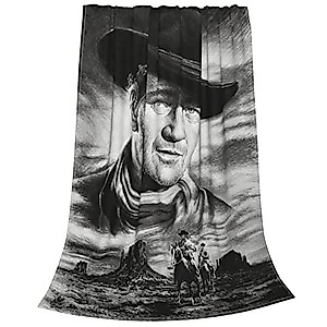 American Legend John-Wayne Throw Blanket 50"X40" Ultra-Soft Anti-Pilling Flannel for Living,Couch,Chair,Sofa,Room Or Bed to Be Gift