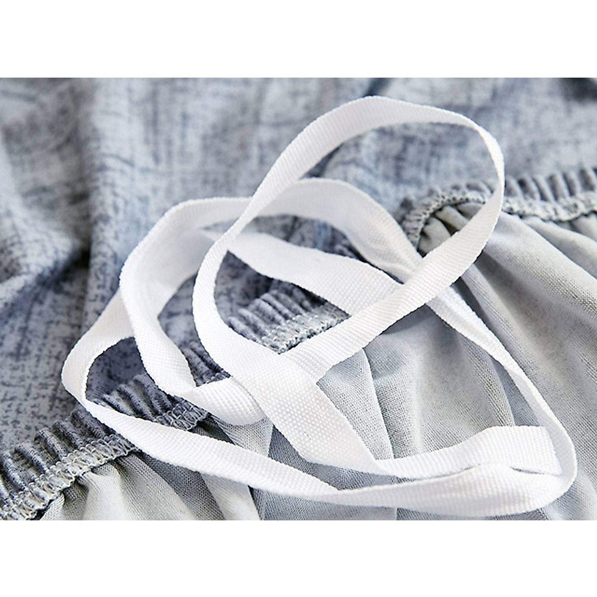 IMYOGI High Stretch Sofa Covers Stretch Sofa Cover Chair Loveseat Couch Slipcover, Machine Washable, Stylish Furniture Protector-4 Seater+4 Seater-Lake Blue