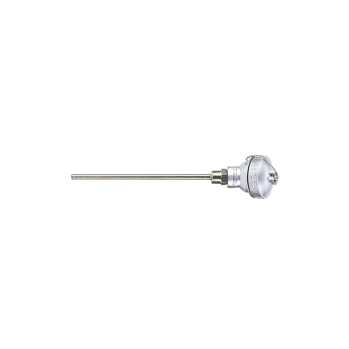 Nitrip RTD PT100 Temperature Sensor Probe 1/2" 201 Stainless Steel NPT Thread Thermocouple Terminal Head(200mm)