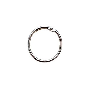 KTOJOY 1.5Inch (20 Pack) Loose Leaf Binder Rings, Nickel Plated Steel Binder Rings, Keychain Key Rings, Metal Book Rings, Silver, for School, Home, or Office