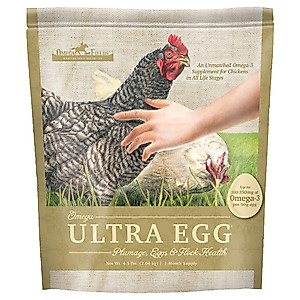 Omega Fields Chicken Supplement for Health and Plumage Egg Production (1 Pouch), 4.5 lb