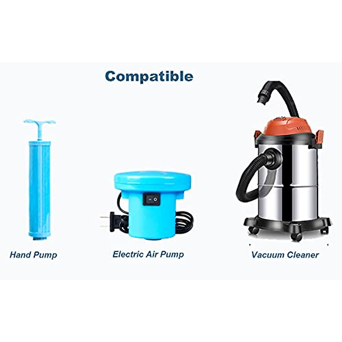 Vacuum Storage Bags Space Saving Bags for Comforters Clothes Pillow Bedding Blanket Storage, Free Travel Hand Pump Included, Double Zip Lock Seal & Leak Valve (4 Pack Medium - 28 * 20 inches)