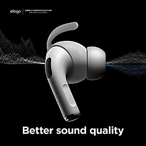 elago [4 Pairs] Ear Hooks Covers Compatible with AirPods Pro 2 - Earbuds Hook Compatible with AirPods Pro 2nd Generation, Small Large 2 Size [Not Fit in The Charging Case] [US Patent Registered]
