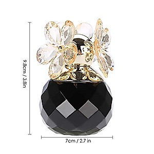 Rosvola Perfume for Women Ladies Perfume, 60Ml Long Lasting Perfume Flower Perfumes PocketPerfume, Eau de Parfum Spray (Black)