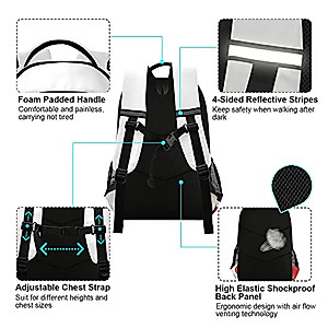 Dallonan Backpack Funny Chicken Yellow Animal School College Backpack Laptop Casual Daypack