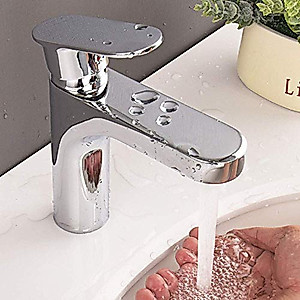 ShiSyan Y-LKUN Basin Faucet Copper Hot and Cold Wash Basin Faucet Household Bathroom Wash Faucet Beautiful Practical