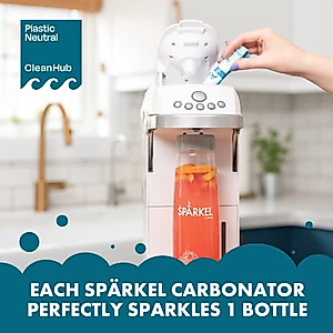 Spärkel Beverage System (Black) - Sparkling Water and Soda Maker - A New Way of Sparkling - Use Fresh & Natural Ingredients - No CO2 Tank Needed