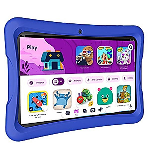NOBKLEN Kids Tablet 10 Inch Tablet with Android 12 OS - 4GB RAM and 64GB Storage, 2.4G/5G WiFi, 1280 * 800 IPS Display, 8000mAh Battery, Bluetooth 5.0, GPS, Dual Cameras, and Parental Controls