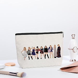 Music Lover Gifts for Women, Album Inspired Gift, Song Lovers Gift, Makeup Bag Gifts for Mom Daughter Sister Friend BFF Girls, Singer's Merchandise, Travel Toiletry Makeup Organizer Zipper Pouch
