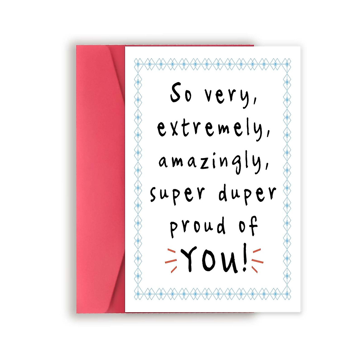 Asmallgf Proud of You Card for Him Her, Congratulations Gifts, New Job Card, Promotion Gifts for Women Men, Graduation Card for Friends, You Did It