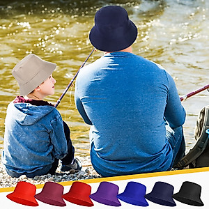 Haysandy 45 Pcs Solid Bucket Hat Bulk Multicolor Hat Packable Fishing Hats Travel Bucket Hat Beach Fishing Cap for Women Men(Multicolor)