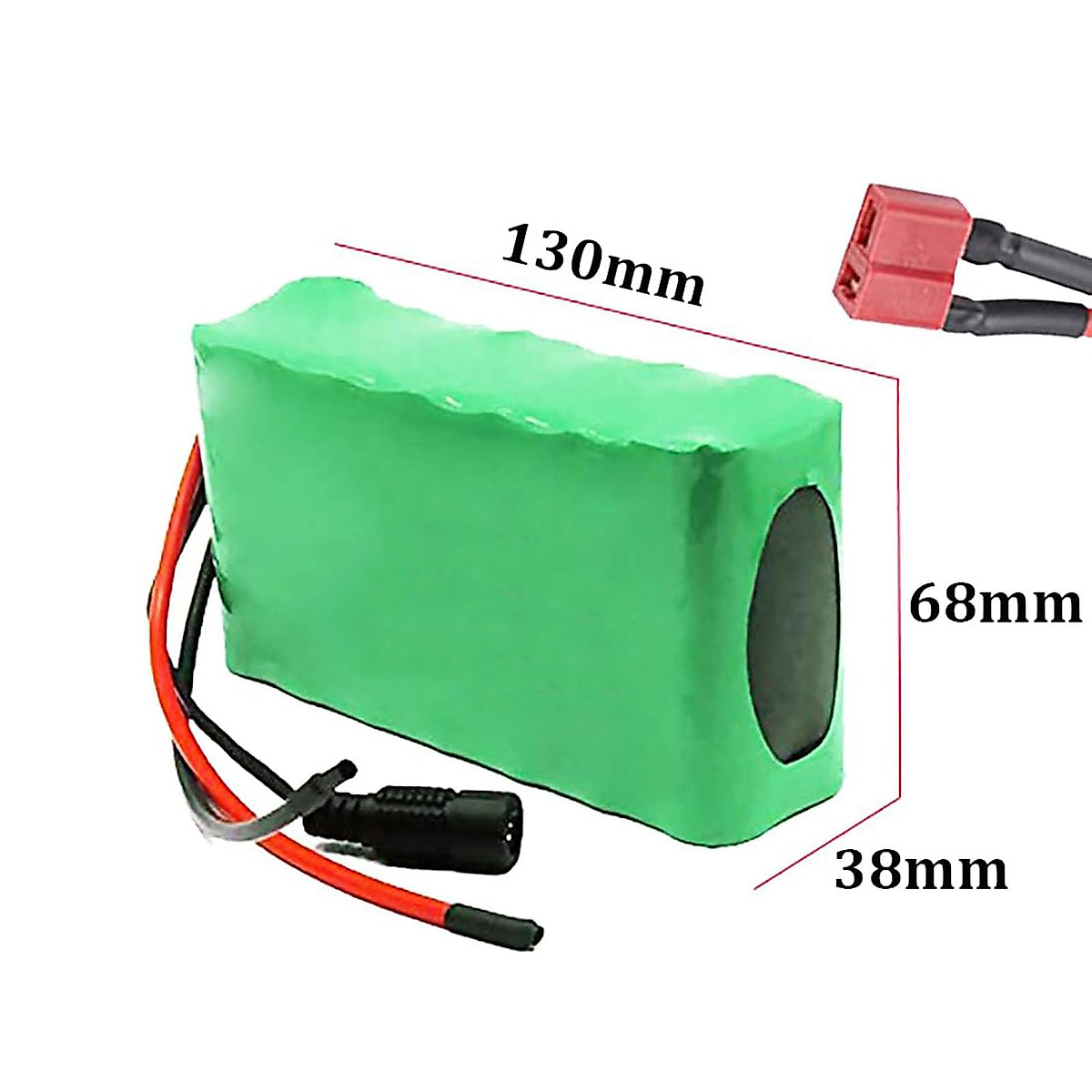 CSTAL 24V 6Ah 7S2P Electric Bike Lithium-Ion Battery Pack, for 50W 100W 150W Bicycle Scooter Motor Conversion Kit, with 29.4V 2A Charger,T