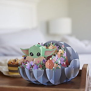 Lovepop Star Wars™ Grogu™ Mother’s Day Giant Pop Up Gift - Star Wars Mandalorian Gift - Unique Pop-Up Handcrafted 3D Grogu Gift for Mother’s Day, 11.5" L x 8"