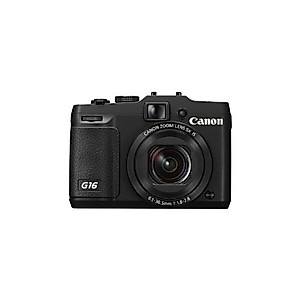 Canon PowerShot G16 12.1 MP CMOS Digital Camera with 5x Optical Zoom and 1080p Full-HD Video Wi-Fi Enabled(Renewed)