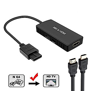 Y.D.F N64 to HDMI Converter Adapter Support 16:9/4:3 Conversion, HDMI Link Cable for N64 /SNES/NGC/SFC（Plug and Play）