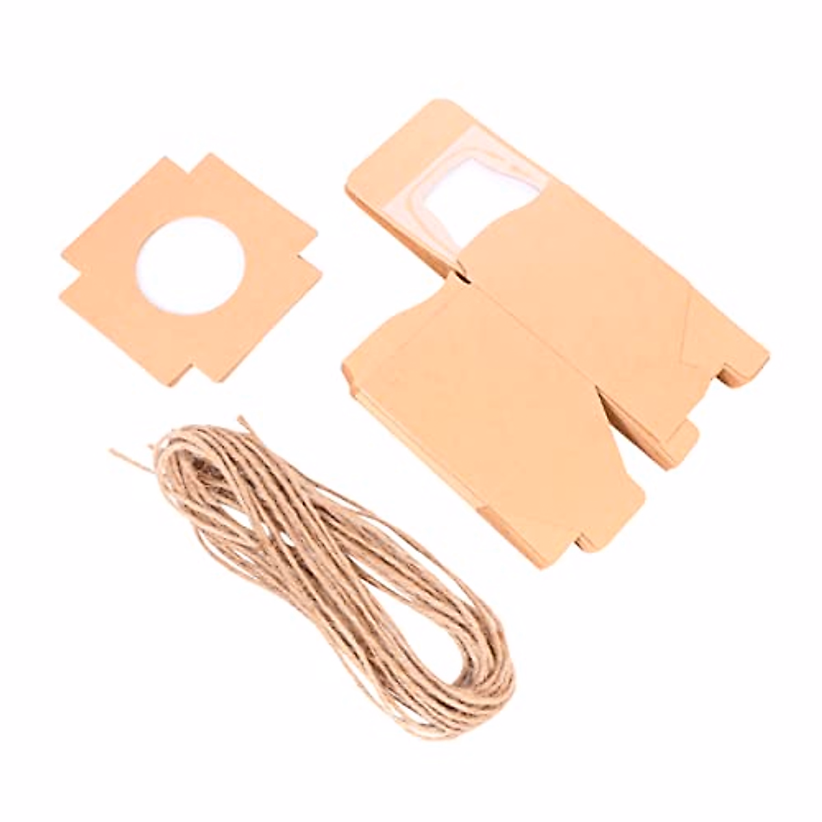 STOBOK 10pcs Cupcake Packing Boxes Kraft Cupcake Boxes Mini Cake Boxes Sheer Ribbon Clear Cake Box Wedding Candy Boxes Take-out Container Pastry Gift Box Transparent Cake Box Cake Holder