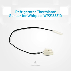 EvertechPRO 2188819 Thermistor Replacement for Whirlpool Refrigerator 1057763 2216113 AH968736 EA968736