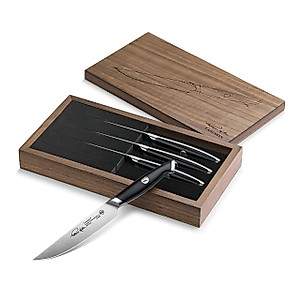 Cangshan Thomas Keller Signature Collection 4-Piece Steak Knife Set, 5-Inch