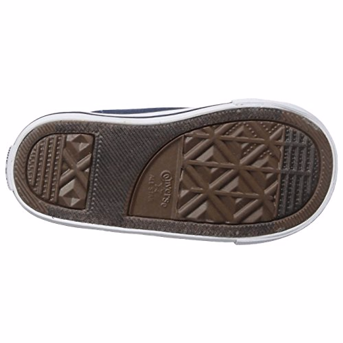 Converse Baby Boys Chuck Taylor All Star 2V Low Top Sneaker, Navy/White, 7 Infant