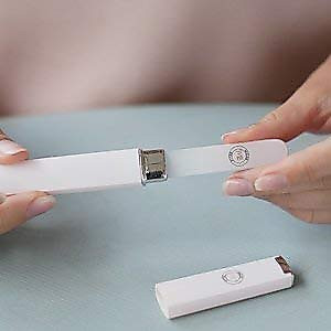 Best Crystal Glass Nail File for Women, Protective Travel Case, Professional Salon Fingernail Files for Pretty Manicure, Great for Natural, Gel and Acrylic Fake Nails, Better Emery Boards, Pink 2mm