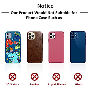 Phone Ring Holder, Senose Phone Kickstand Holder for Hand, Foldable Phone Finger Holder Grip for Magnetic Car Mount Compatible for iPhone Any Smartphone, Silver