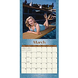 Marilyn Monroe OFFICIAL | 2023 12 x 24 Inch Monthly Square Wall Calendar | Foil Stamped Cover | BrownTrout | USA American Actress Celebrity