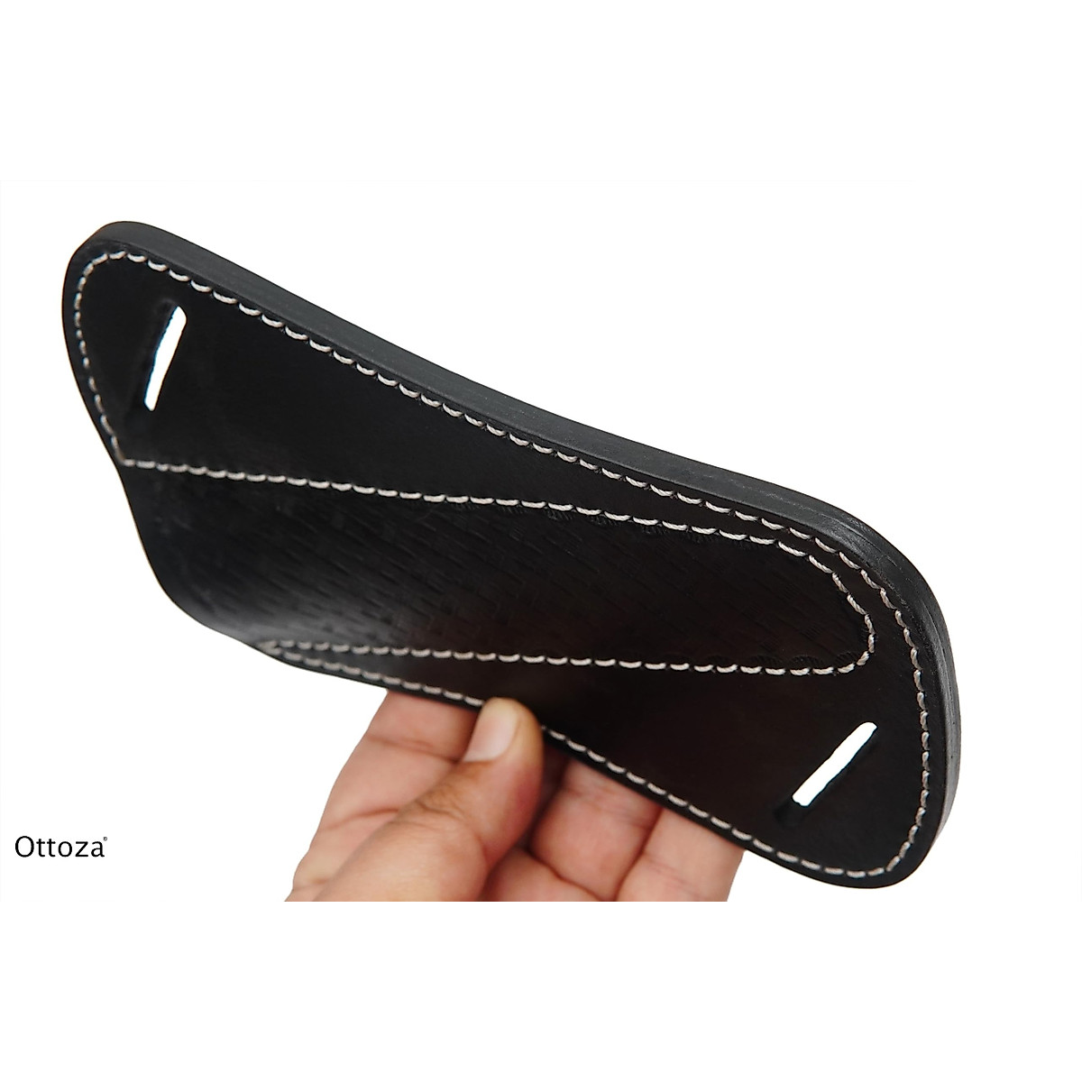 Ottoza Leather Knife Sheaths for Fixed Blade Knives, RIGHT HAND CROSS DRAW Knife Sheath, Leather Knife Sheath for Belt, Leather Knife Holster Belt Knife Holder, Pancake Knife Sheath for Belt No:336