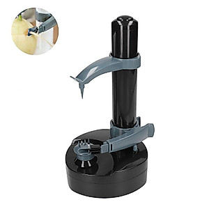 Fruit Peeling Machine Cutter, Humanized Multifunction Potato Vegetable Spiralizer Flexible for Fruit for Kitchen(Black)