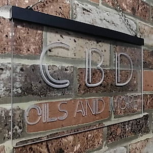 ADVPRO CBD Open Wall Décor Dual Color LED Neon Sign Blue & Yellow 16 x 12 Inches st6s43-i1091-by