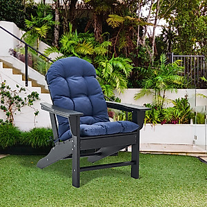 Outdoor Adirondack/Rocking Chair Cushions, Waterproof, Weather-Resistant, Terrace, Doorway, Leisure Relaxation (2 Count)