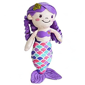 illuOKey Mermaid Doll for Girls, Mermaid Princess Plush, Soft and Snuggly Plush Animal, Lovely Bright Colors, Perfect for Nap Time, Sleep, Travel, Play Time, Birthday Present, 16 Inches