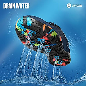 SIMARI Water Shoes for Women Men Barefoot Breathable Quick-Dry Aqua Sports Beach River Hiking Athletic Swim Surf Pool Diving Camping Must Haves Outdoor Gear