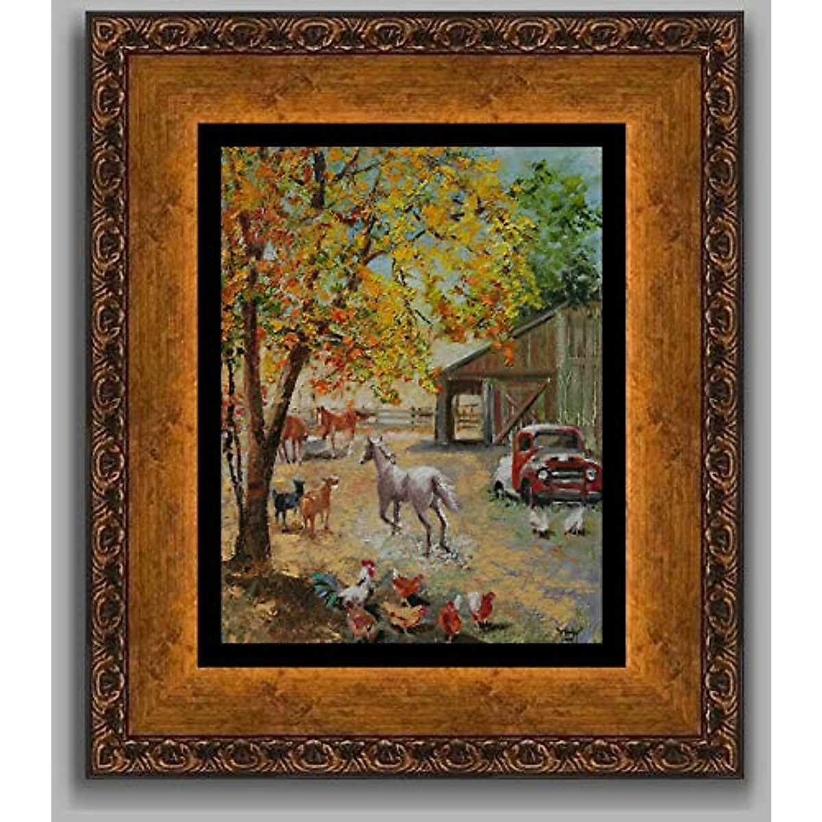 SOLD The Old Place, Rural Countryside America Barn By Internationally Renown Artist Yary Dluhos