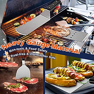 18Pcs Griddle Accessories Set, Joyfair Stainless Steel Flat Top Grill Spatula Kit for Outdoor Barbecue Teppanyaki Camping Cooking, Included Melting Dome, Burger Turner, Carrying Bag and More Tools