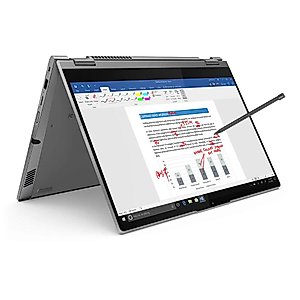 Lenovo ThinkBook 14s Yoga 2-in-1 Laptop with 14.0" FHD IPS Touchscreen, Intel 11th Gen i7-1165G7 Processor, 24GB RAM, 1TB SSD, Fingerprint Reader, Pen, Backlit Keyboard, WiFi 6, and Windows 10 Pro