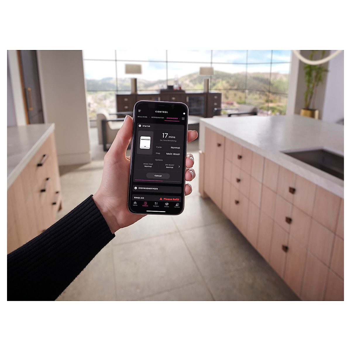 Monogram ZDT985SINII 24 Inch Wide 16 Place Setting Energy Star Rated Built-In Top Control Dishwasher with Hard Food Disposer and Max Dry System - Custom Panel