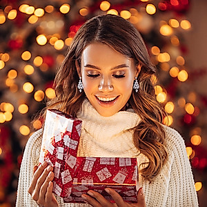 1 Pair Christmas Tree Earrings, Dangle Earrings for Women Crystal Shiny Zircon Christmas Tree Earrings, Christmas Jewelry Gift for Women Girls